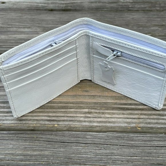 Hand Crafted | Bags | White Card Holder Handmade Bifold Men Wallet ...
